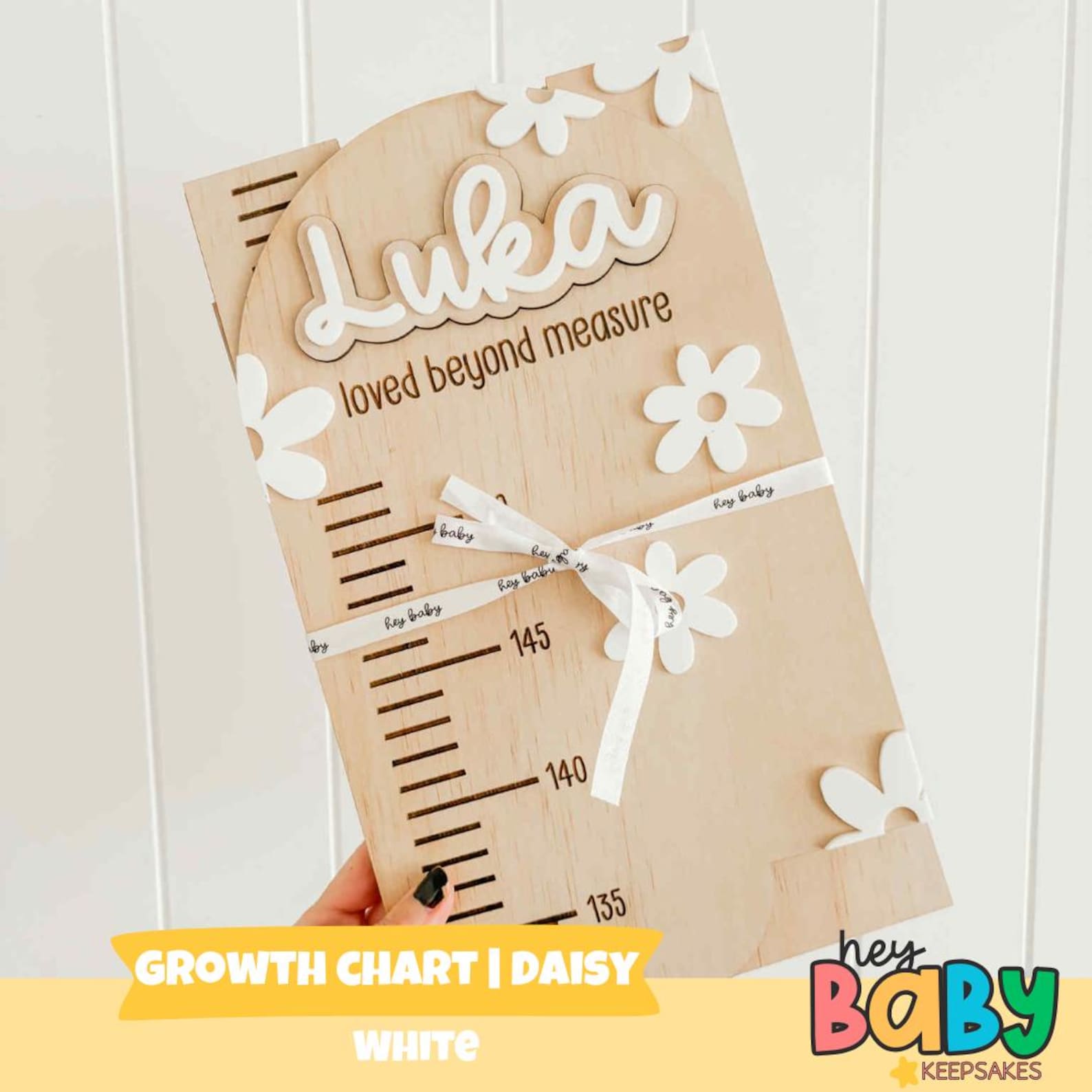 Personalised Growth Chart - DAISY | Girls Room Decor | Daisy Theme ...