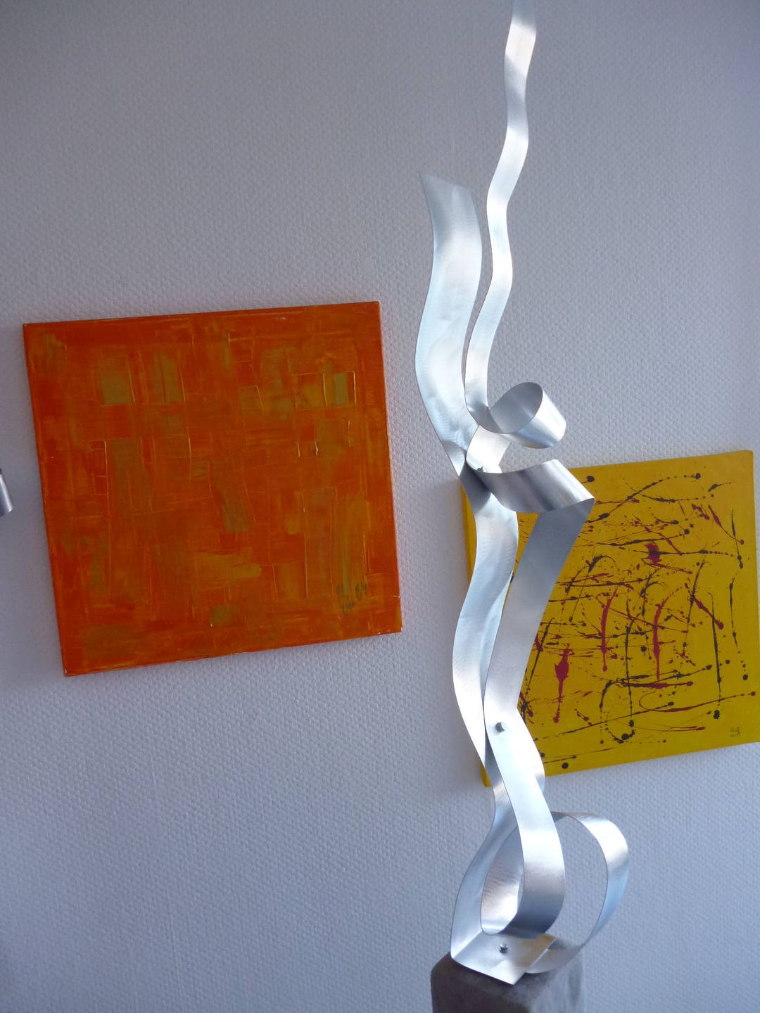 Modern Abstract Aluminium Metal Sculpture Artist Unique that S It ...