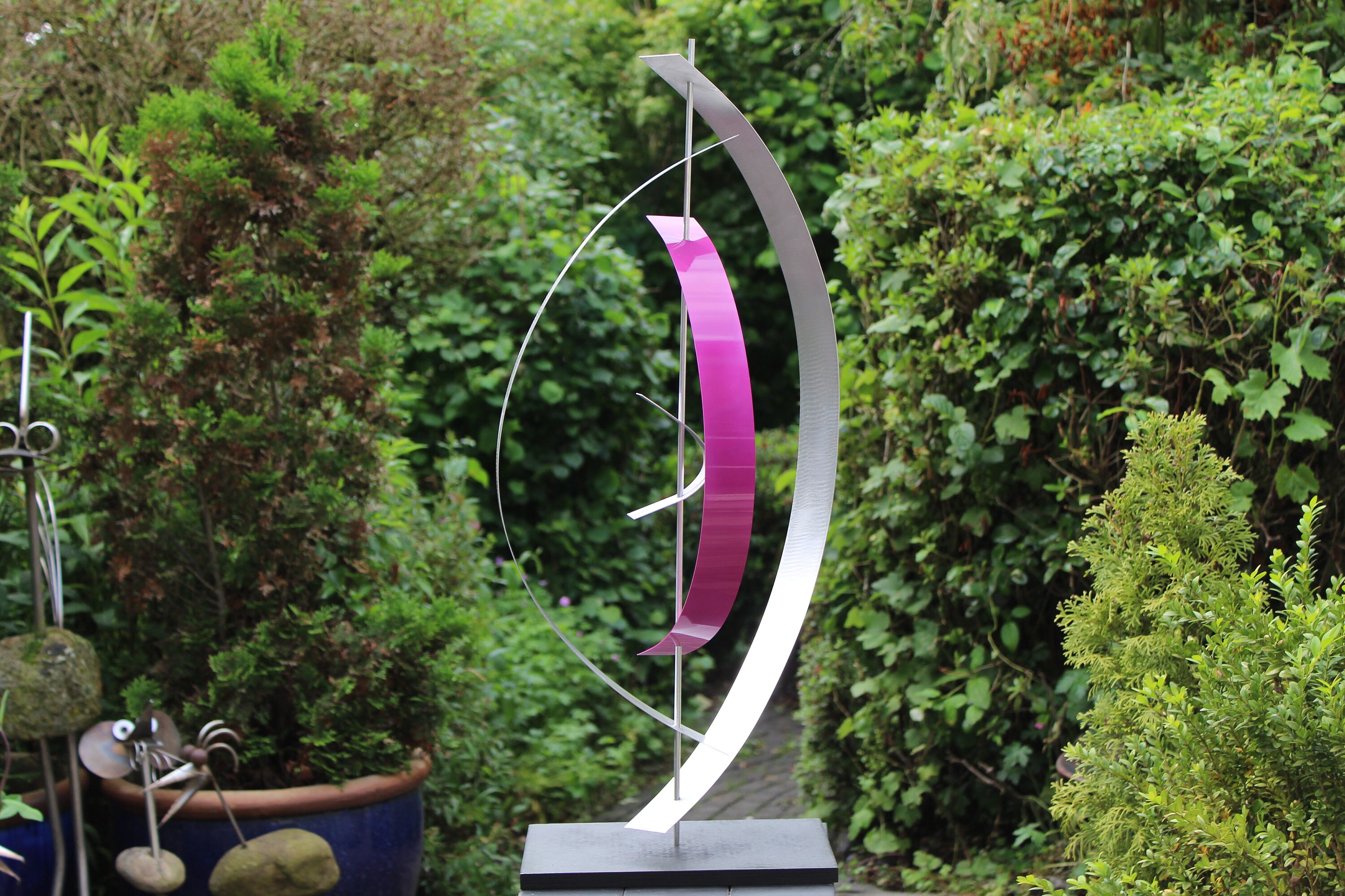 New lilac 4 Modern Abstract Aluminum Artist Sculpture 80 Cm Sculpture ...