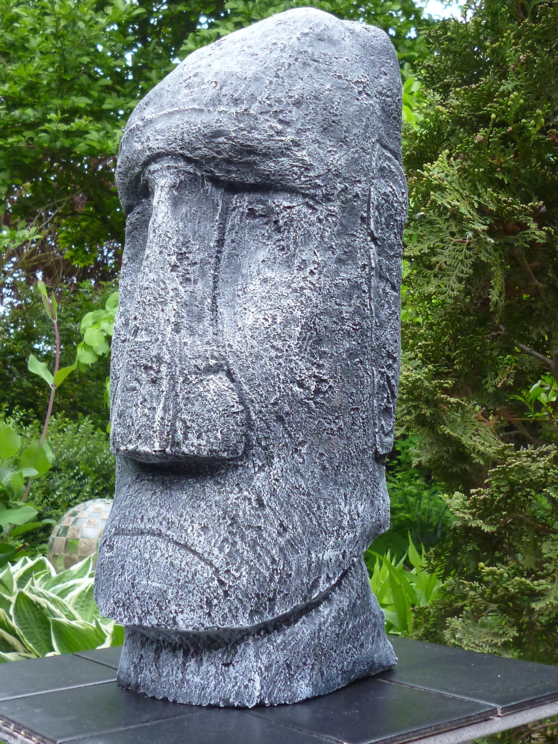 Large Moai Statue Easter Island Head Sculpture Moai Bust Cement Tiki ...