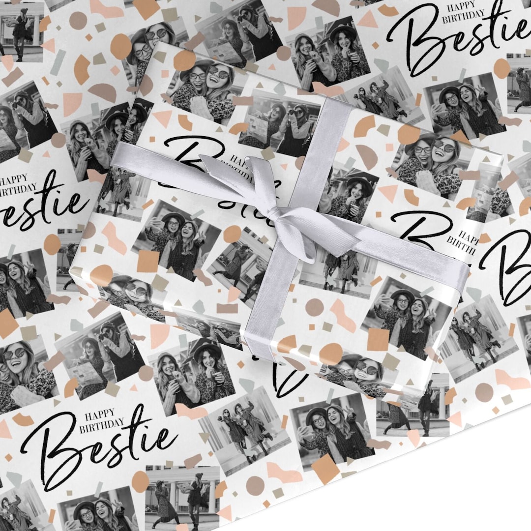 Happy Birthday Bestie Wrapping Paper - Etsy