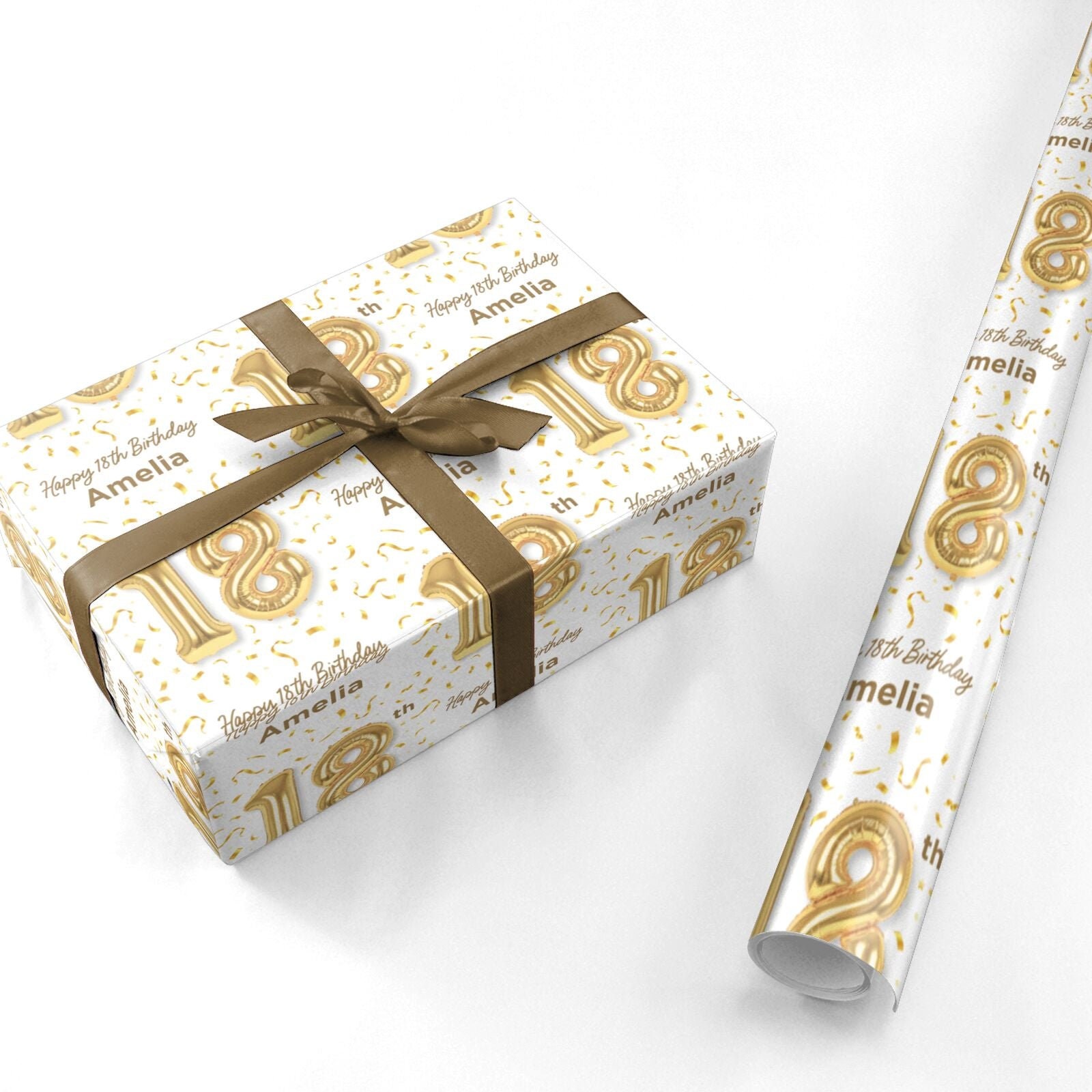 Personalised 18th Birthday Wrapping Paper - Etsy UK