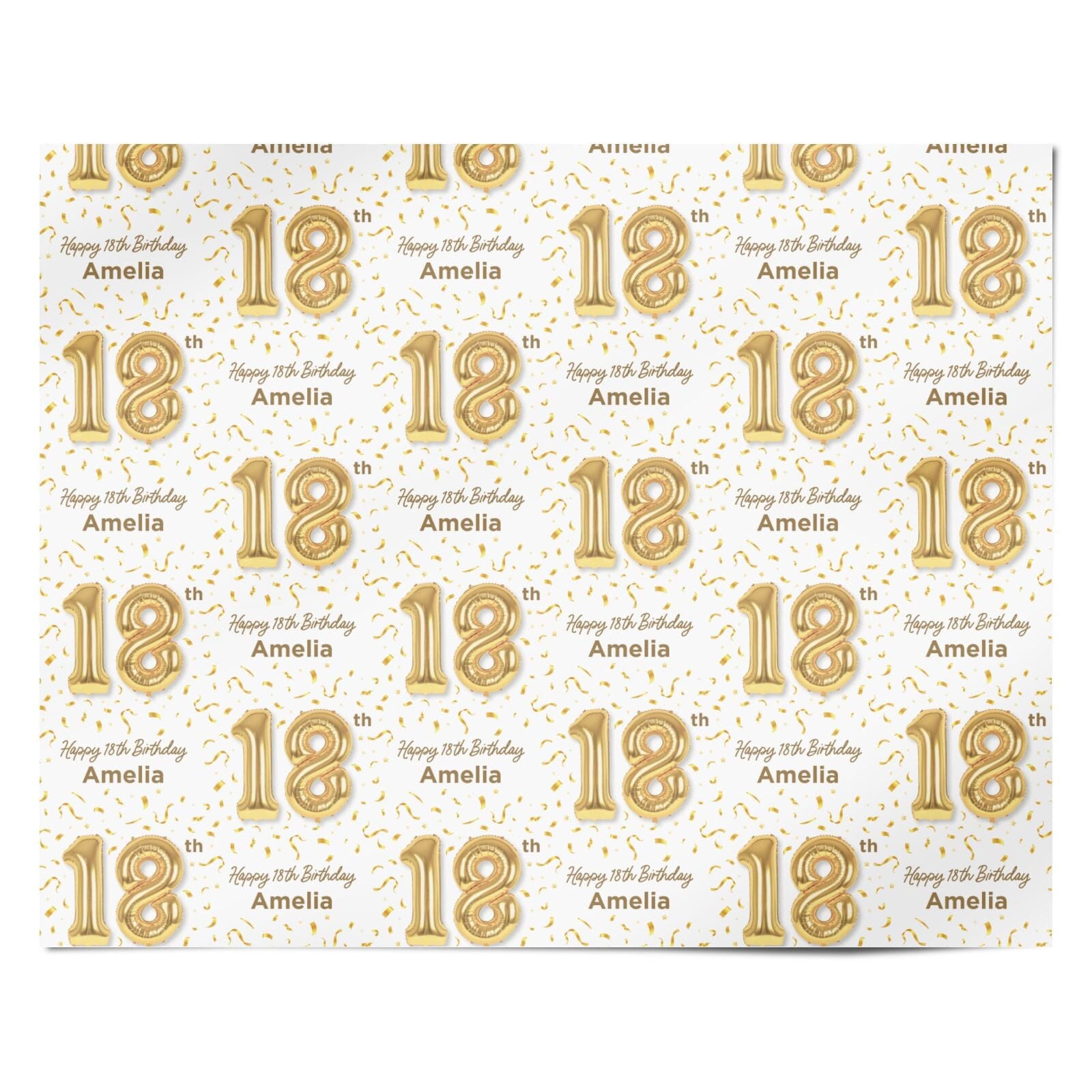Personalised 18th Birthday Wrapping Paper - Etsy UK