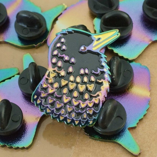 Bird Enamel Pin - Etsy
