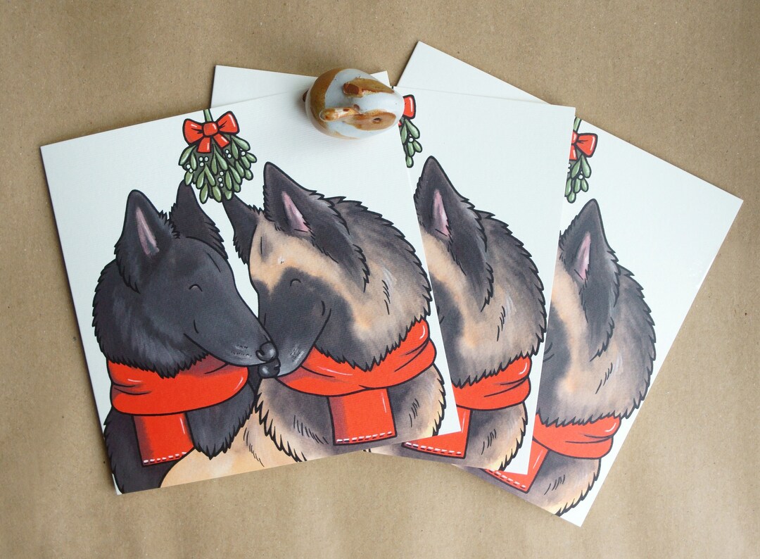 BELGIAN SHEPHERD Christmas Cards Groenendael and Tervueren / Xmas or ...