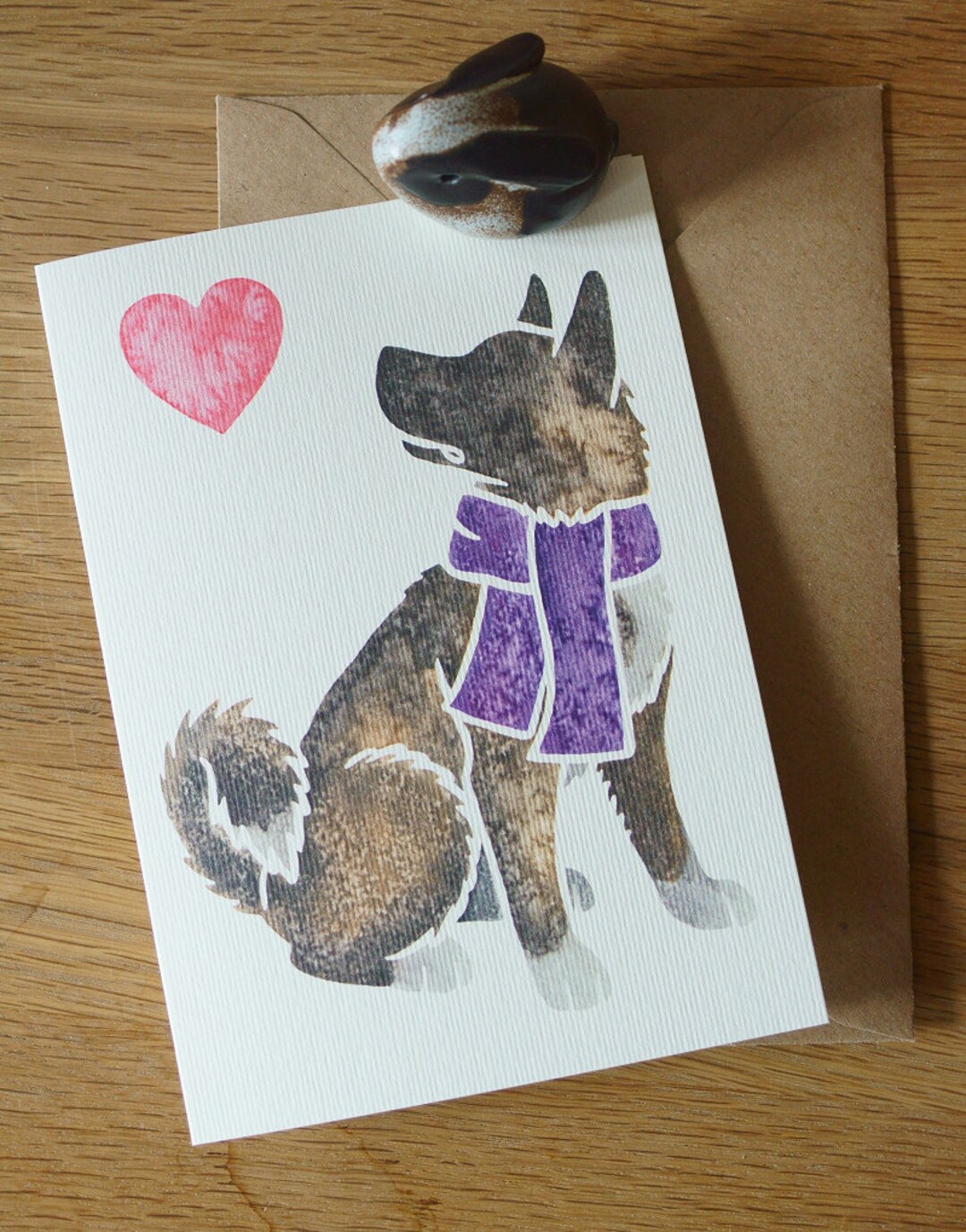 AMERICAN AKITA Note Cards / Printed Watercolour Design / Gift, Greeting ...