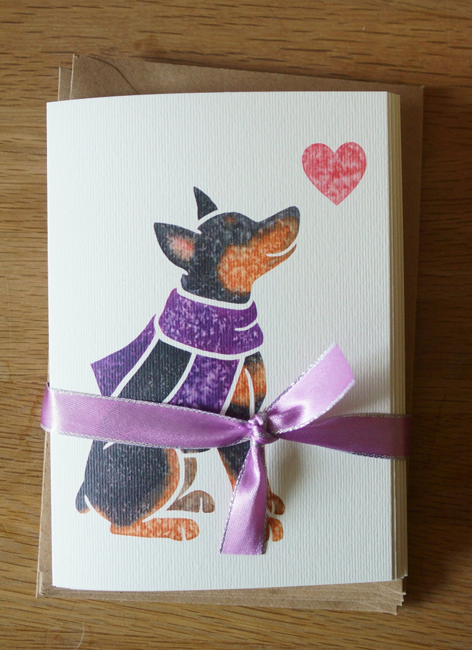 MINIATURE PINSCHER Min Pin Dog Cute Note Cards Gifts Greeting | Etsy