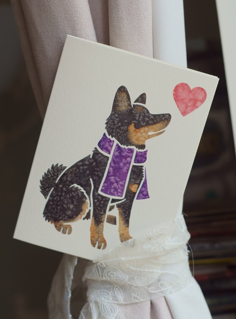 JAPANESE SHIBA INU Ken Note Cards / Printed Watercolour Design / Gift ...