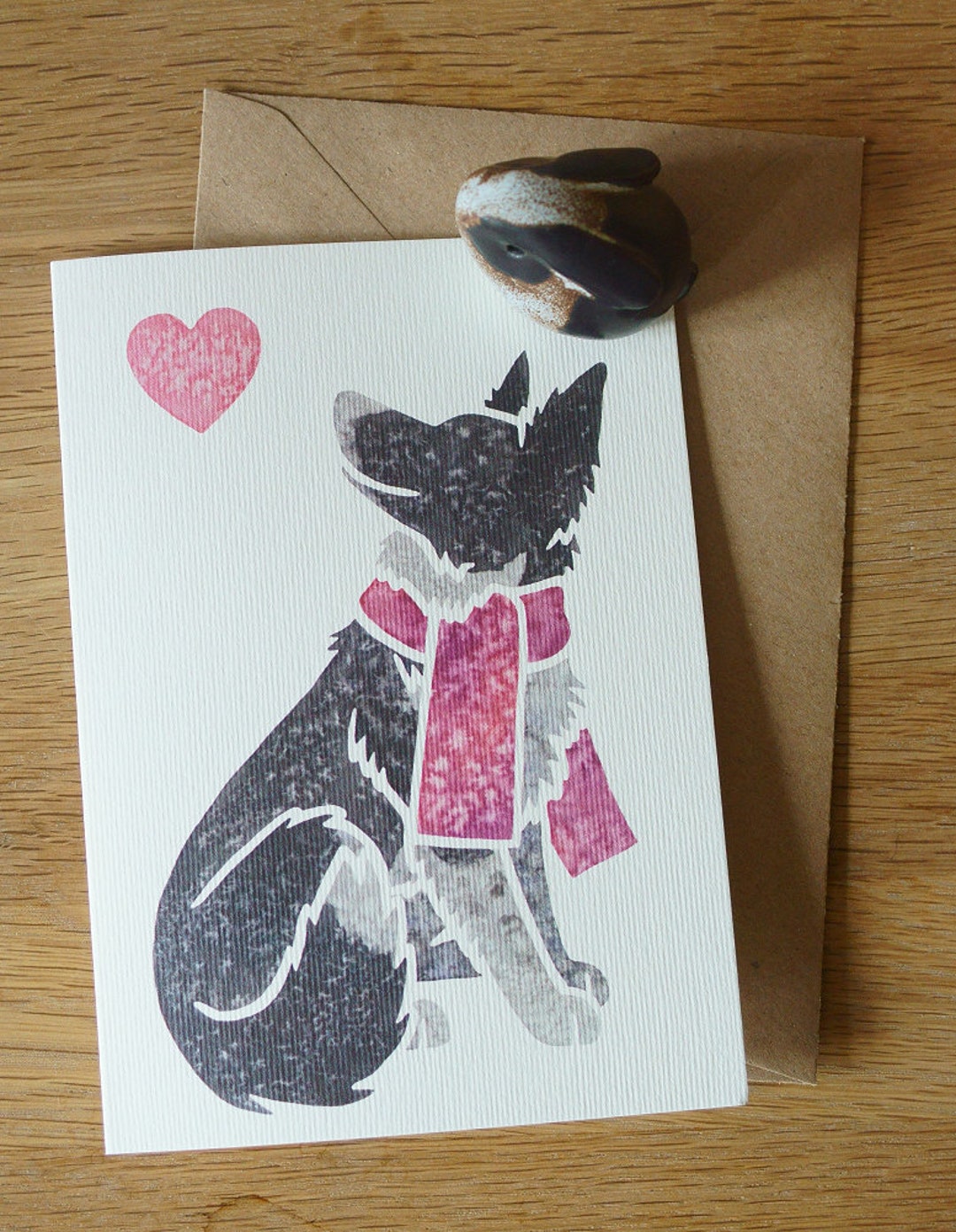 BORDER COLLIE Note Cards / Working Sheepdog / Printed Watercolour UK ...