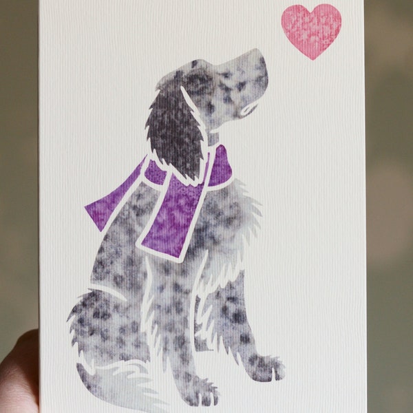 English Setter Birthday Cards - Etsy