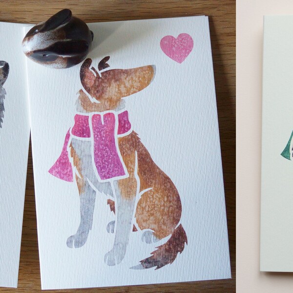Collie Cards - Etsy