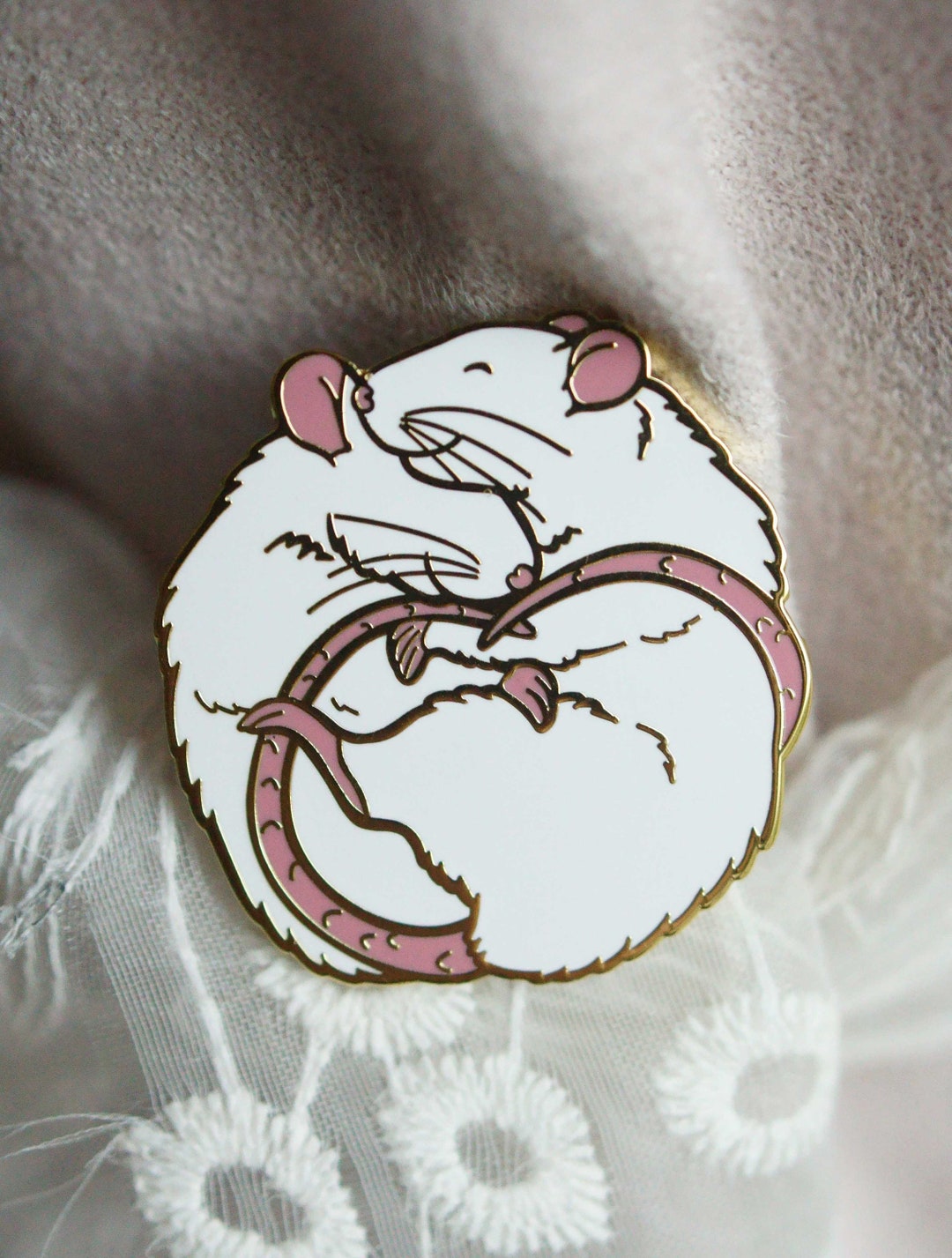 Cute Pet Fancy RAT Hard Enamel Cloisonne Pin, Seven Different ...