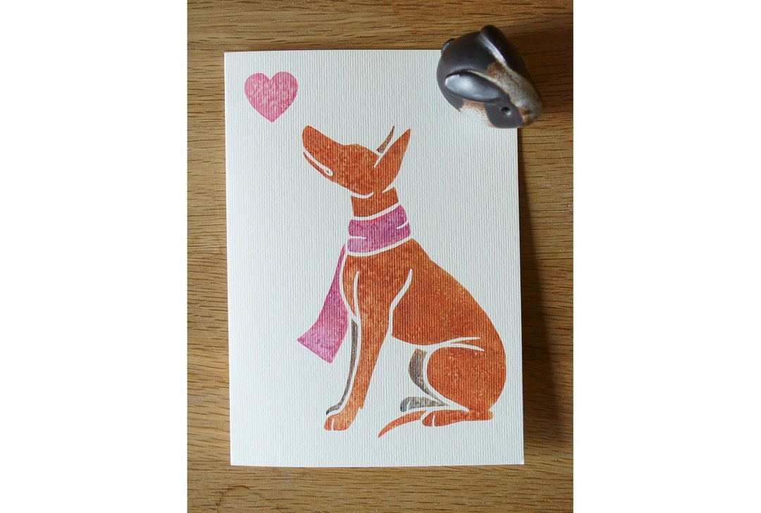 PHARAOH HOUND Kelb Tal-fenek Note Cards / Printed Watercolour Design by ...