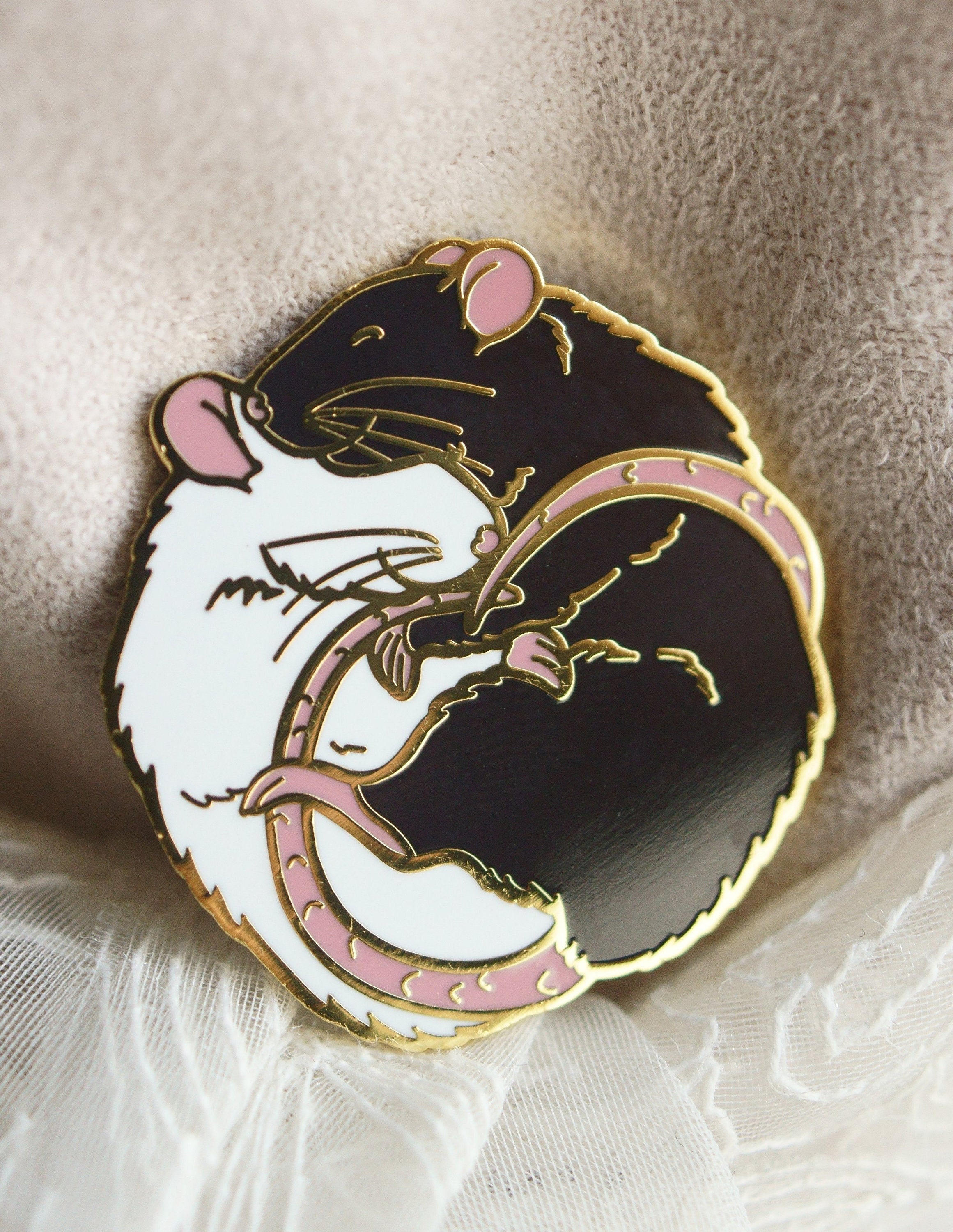 Cute Pet Fancy RAT Hard Enamel Cloisonne Pin Five Different - Etsy UK
