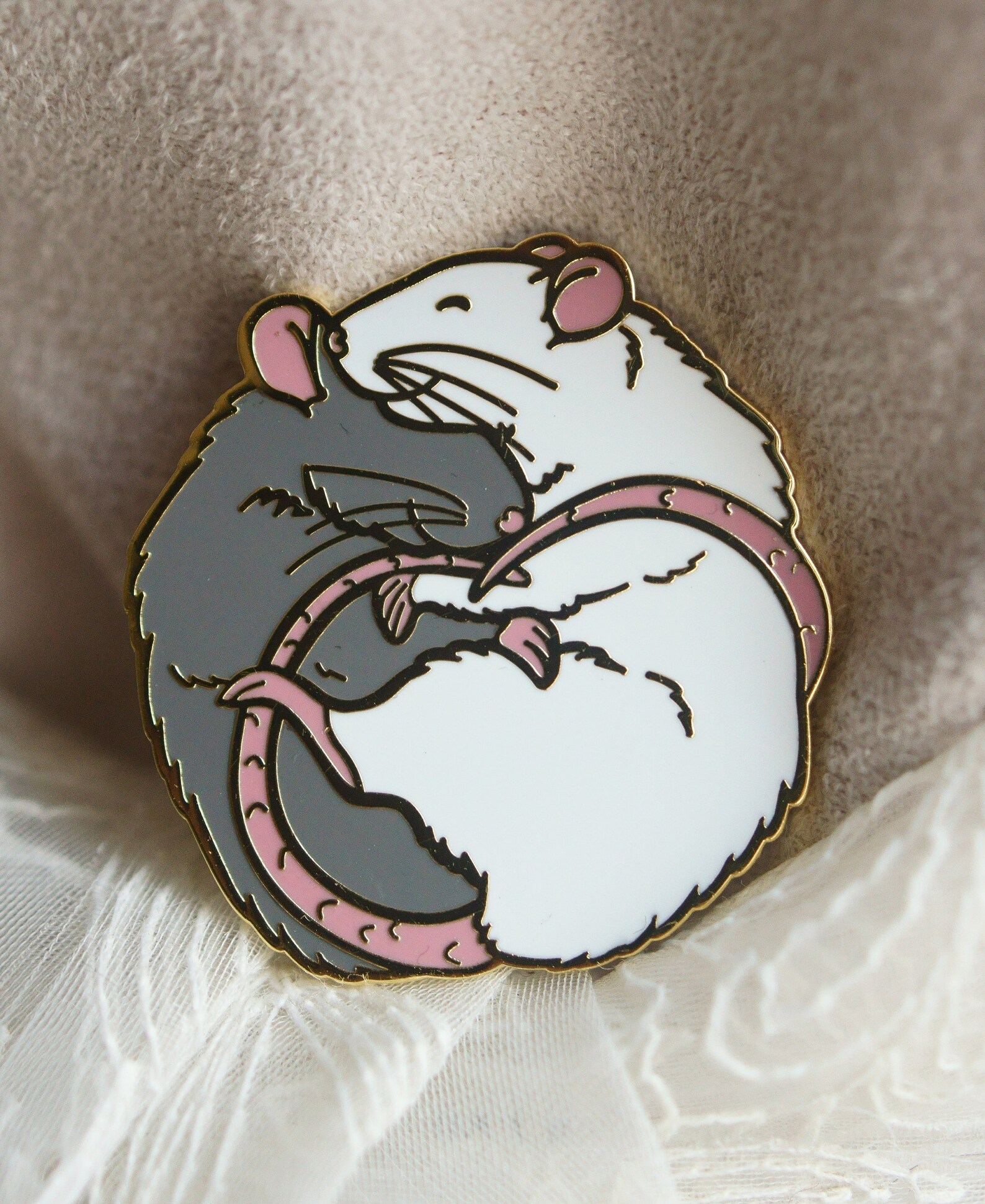 Cute Pet Fancy RAT Hard Enamel Cloisonne Pin Five Different - Etsy UK