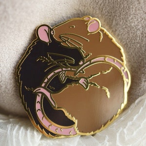 Cute Pet Fancy RAT Hard Enamel Cloisonne Pin, Seven Different ...