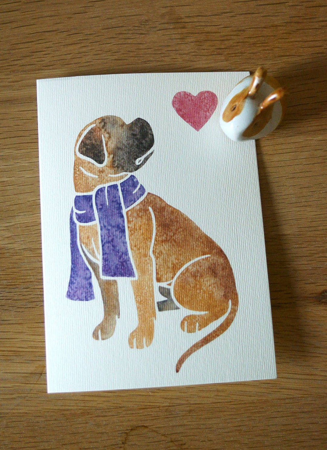 ENGLISH BULLMASTIFF Note Cards /printed Watercolour Design/ Gift ...