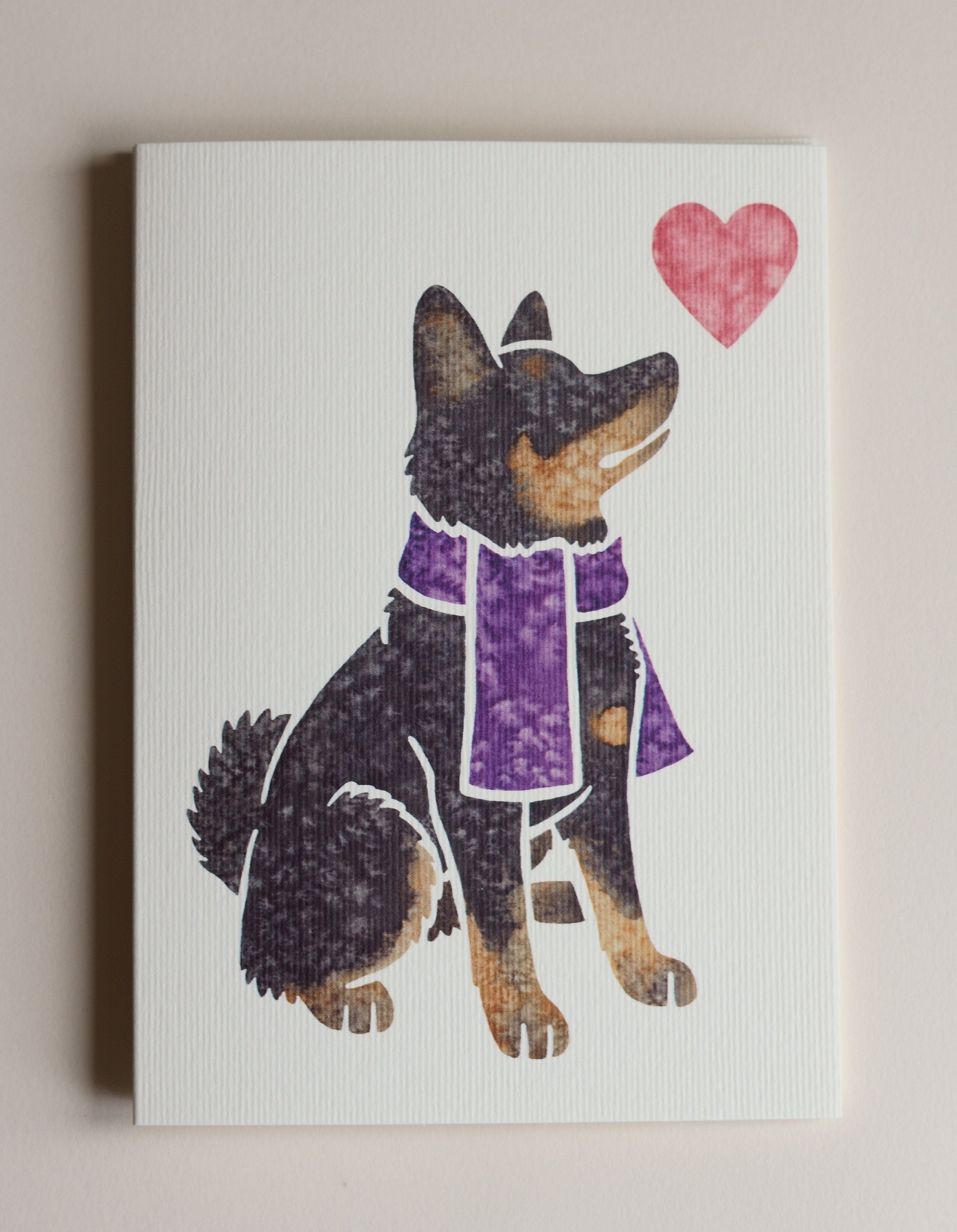 JAPANESE SHIBA INU Ken Note Cards / Printed Watercolour Design / Gift ...