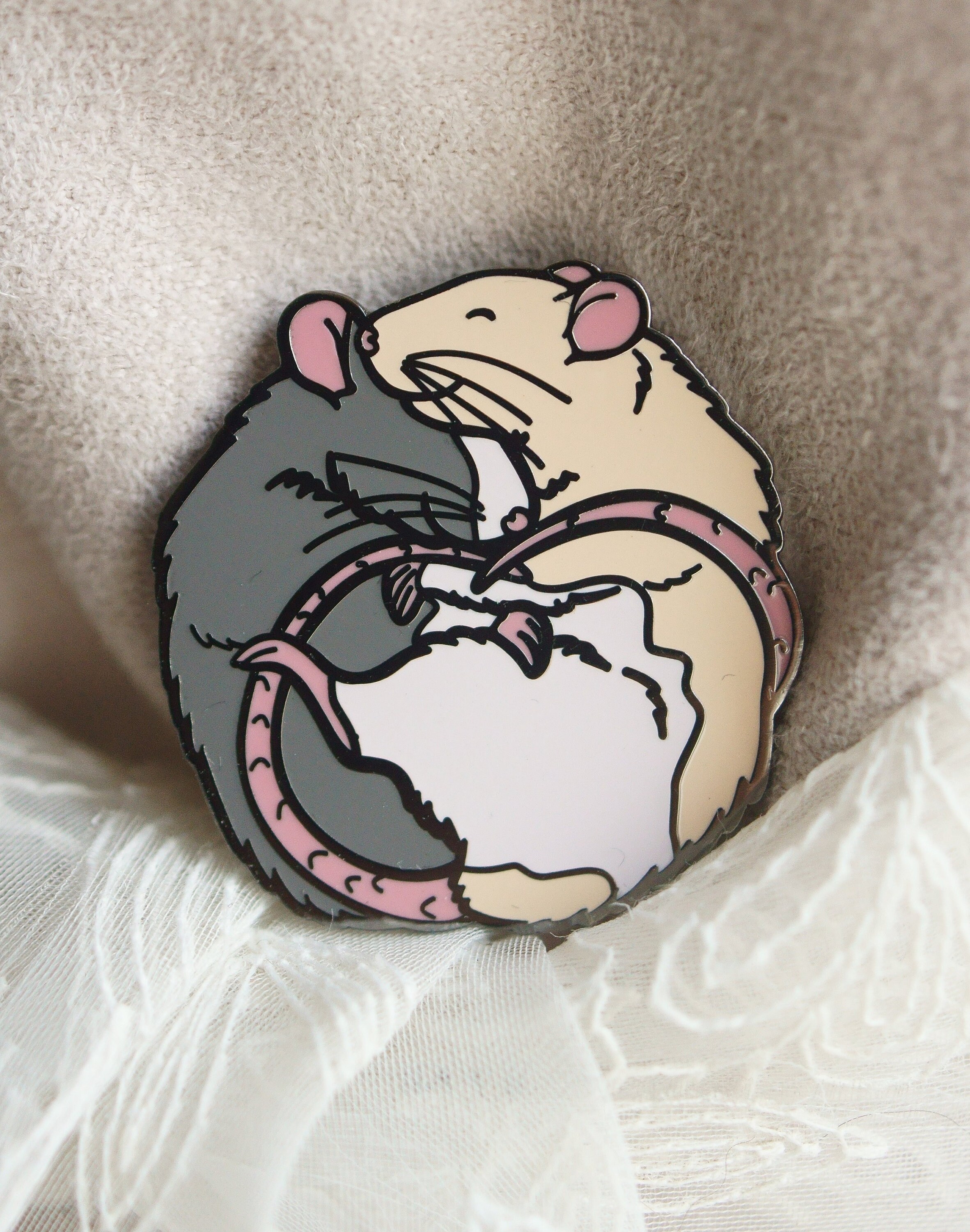 Cute Pet Fancy RAT Hard Enamel Cloisonne Pin Five Different - Etsy UK