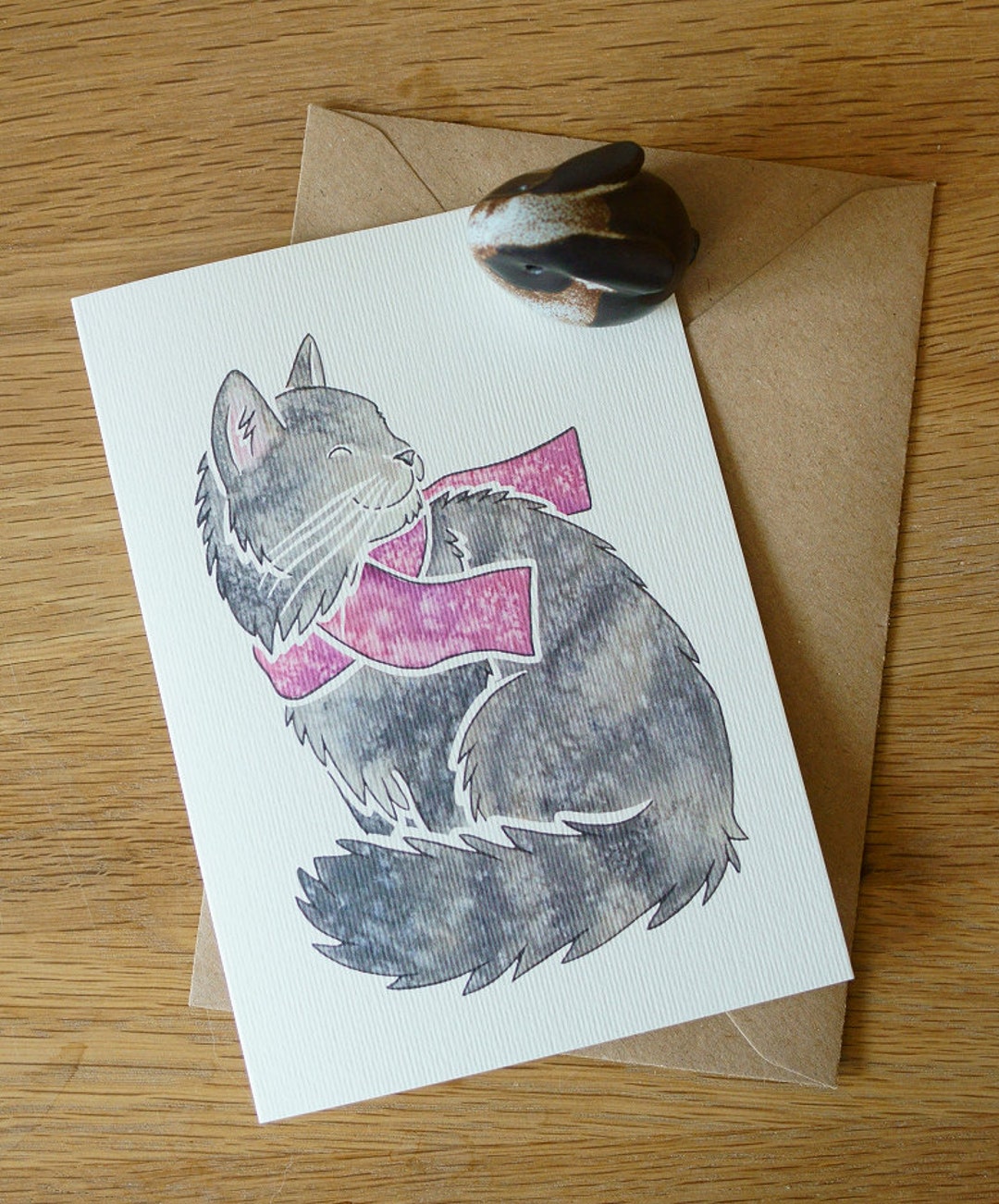NORWEGIAN FOREST CAT Note Cards / Printed Watercolour Design / Gift ...