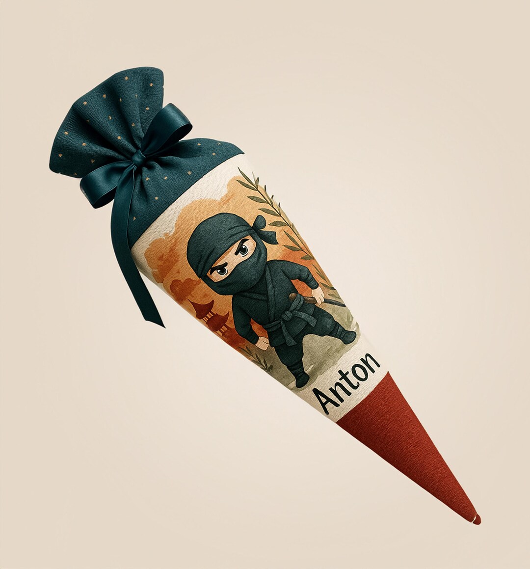 School Cone Ninja, Candy Cone, School Enrollment Boy, Fighter, Mask ...