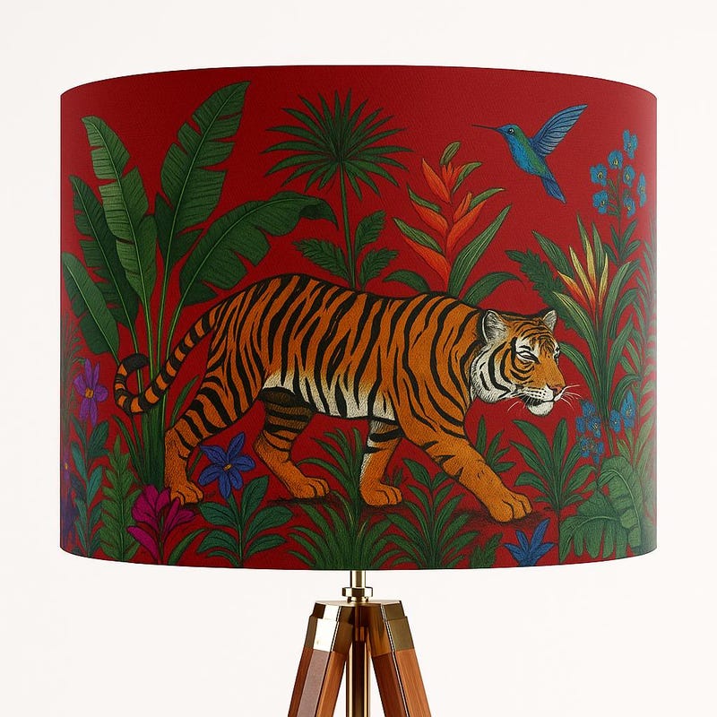 Jungle Fabric Lamp Shade - Etsy