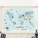 Animal World Map PRINTABLE Map Wall Art Educational Print | Etsy