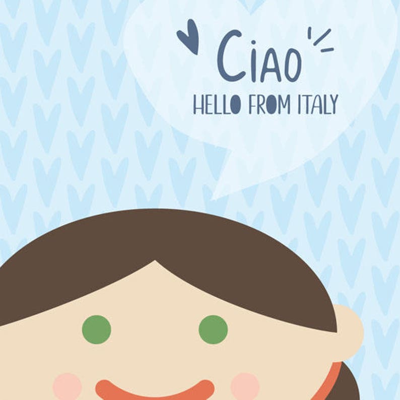 Ciao! Hello From ITALY! Children of the World - PRINTABLE, Kids Around ...