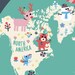 Animal Circus World Map, Nursery Animal World Map PRINTABLE ...