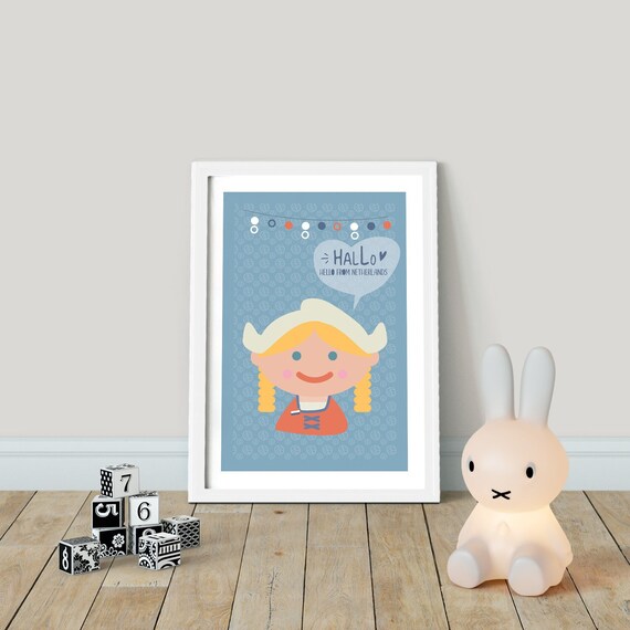 Hallo Hello From NETHERLANDS Children of the World | Etsy