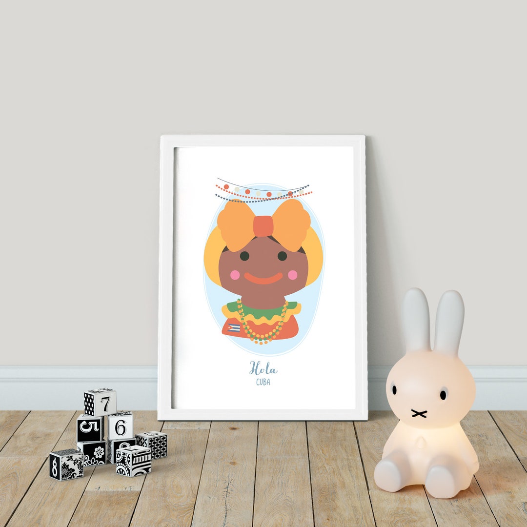 Hola! Hallo aus KUBA! Kinder der Welt - PRINTABLE, Kinder auf der ...