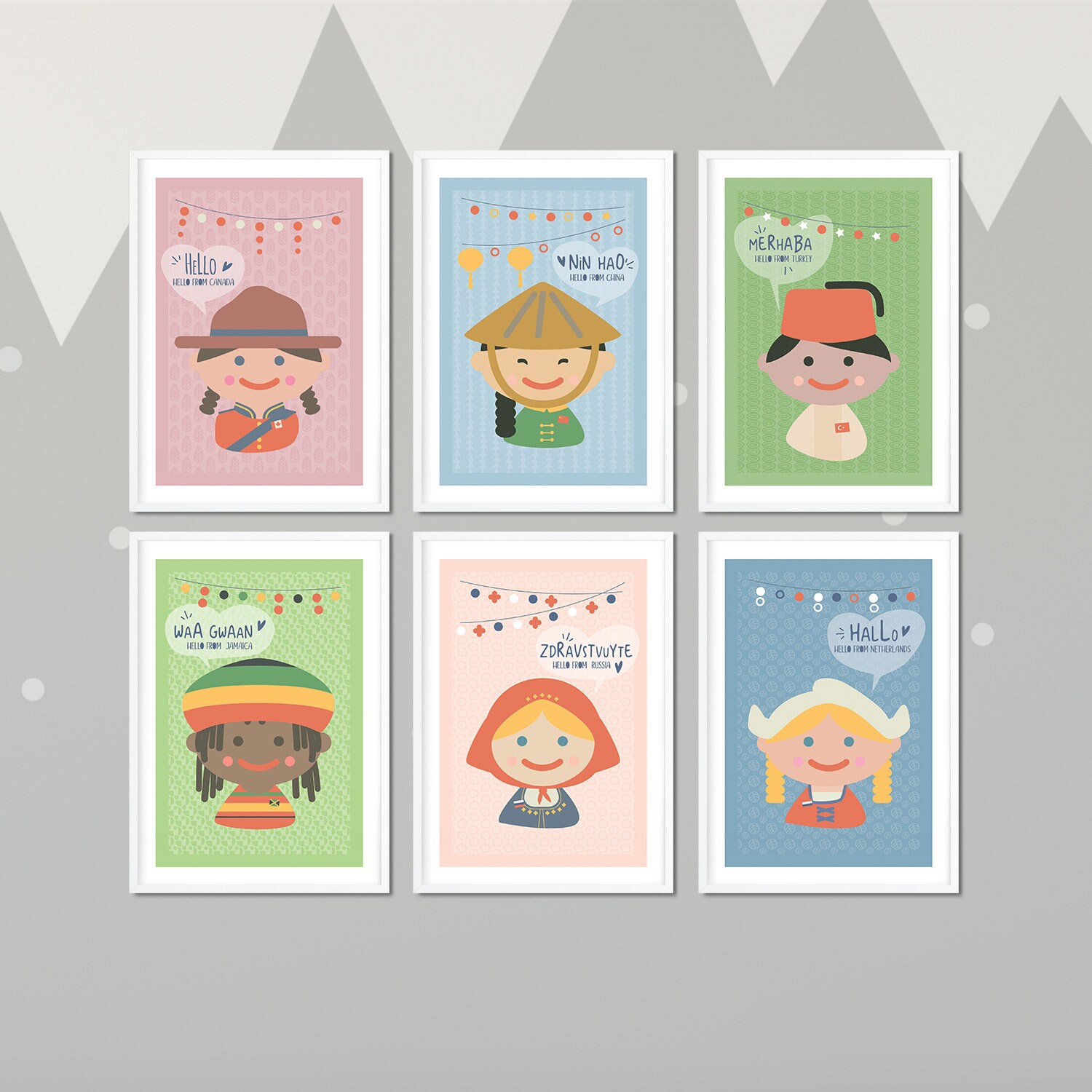 Nin Hao Hello From CHINA Children of the World PRINTABLE - Etsy Israel