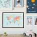 World Map PRINTABLE, Kids Room World Map, Large Educational Wall Map - Etsy