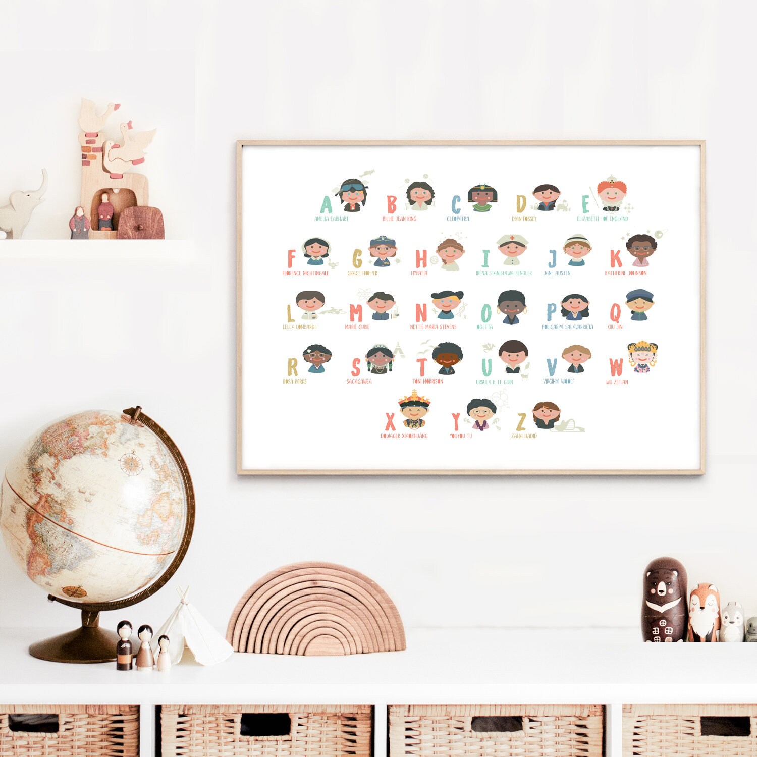 Inspiring Women Alphabet, PRINTABLE - ABC Great Women Who Made History ...