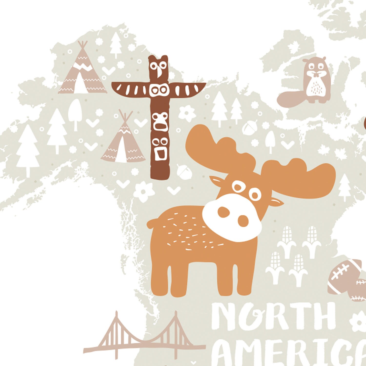 Map of the World PRINTABLE, Boho World Map, Wall Art Kids, Nursery Wall ...