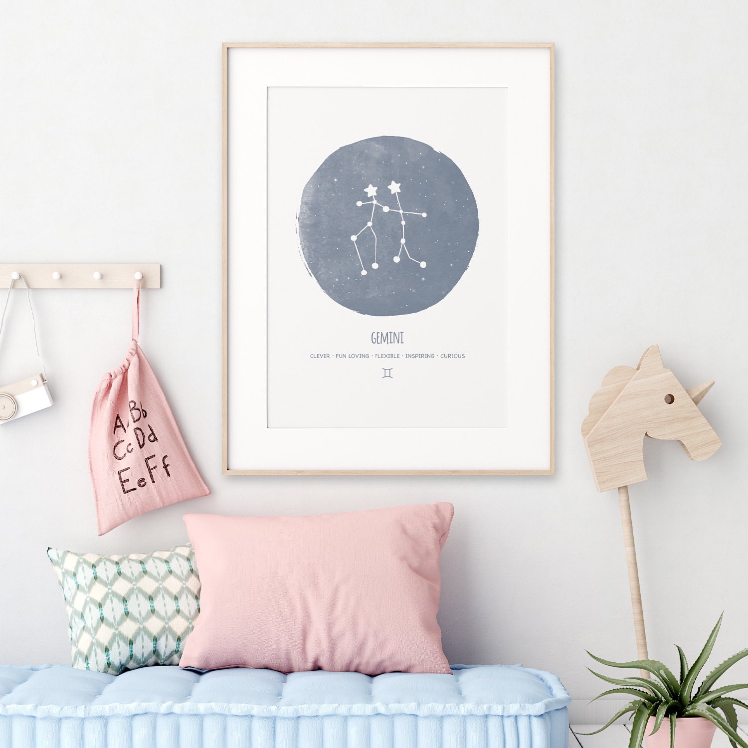 GEMINI Star Sign PRINTABLE Printable Poster Zodiac Wall - Etsy