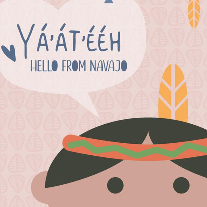 ¡Yá'át'ééh! Hola desde NAVAJO! Niños del mundo - PRINTABLE, Kids Around ...