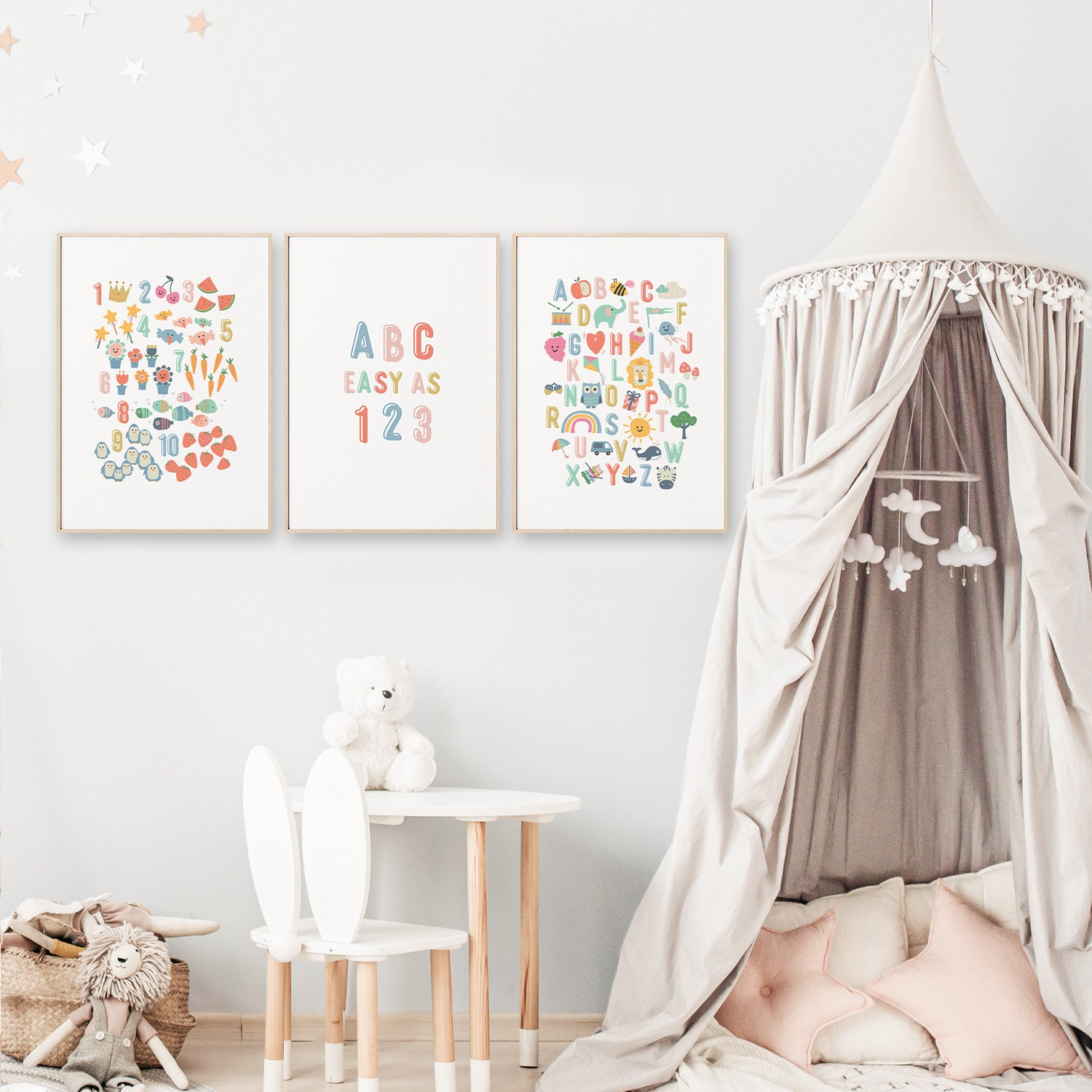 ABC Alphabet Print - PRINTABLE Letters Poster, Kids Room Decor, Nursery ...