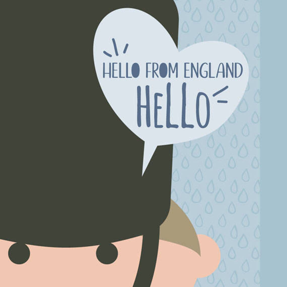 Hello Hello from ENGLAND Kids around the world PRINTABLE | Etsy