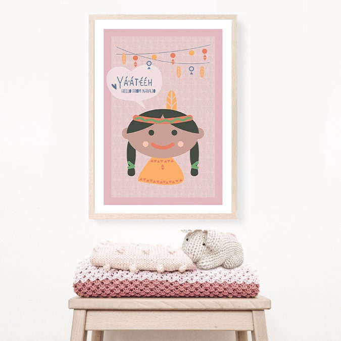 ¡Yá'át'ééh! Hola desde NAVAJO! Niños del mundo - PRINTABLE, Kids Around ...