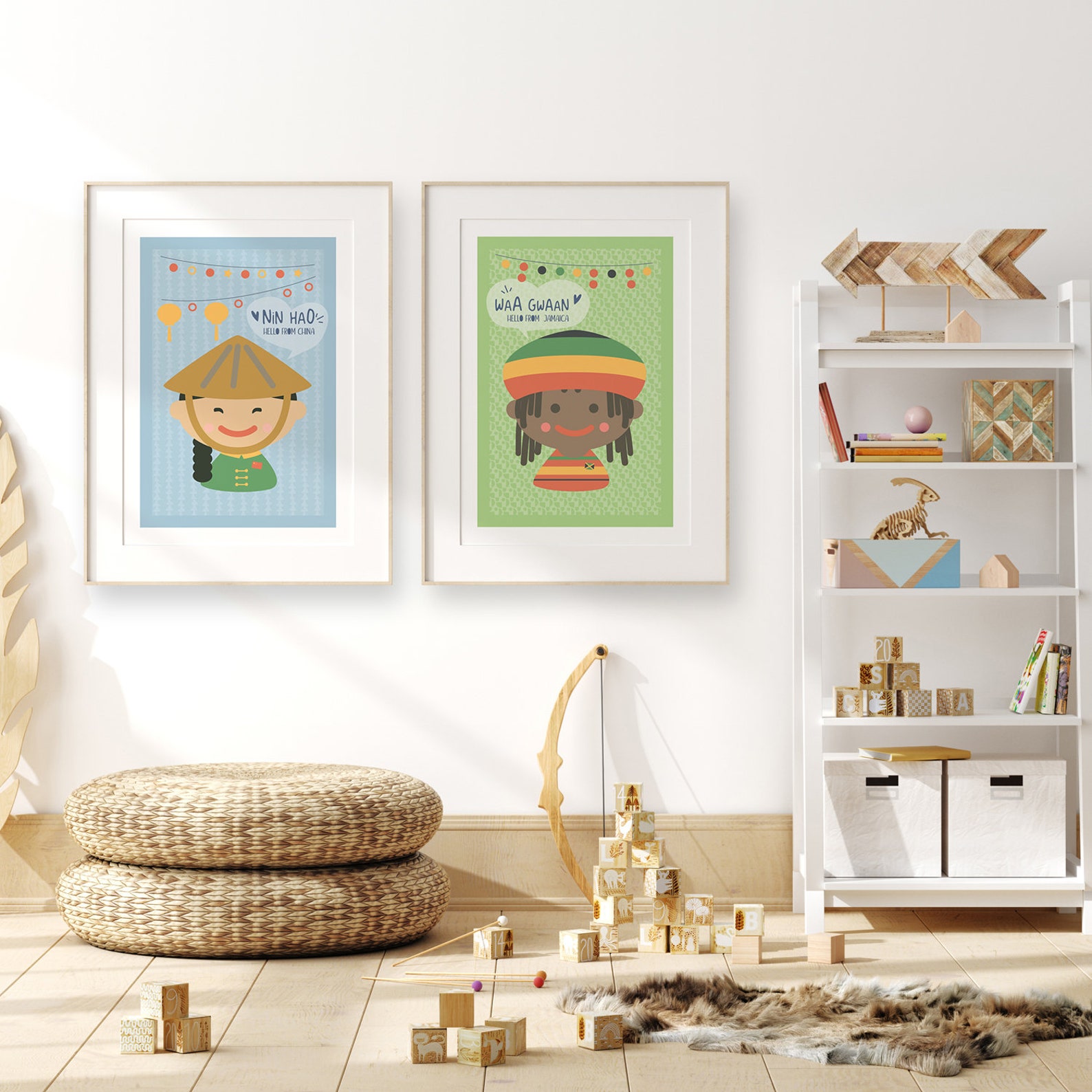 Nin Hao Hello From CHINA Children of the World PRINTABLE - Etsy Israel