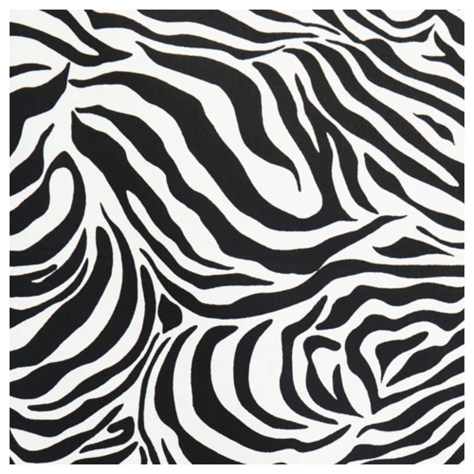Zebra Animal Skin Print 100% Cotton Poplin Fabric By Rose & | Etsy