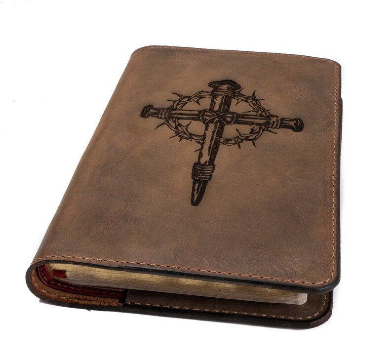 Personalized Leather Bible Cover Custom Scripture Cover | Etsy