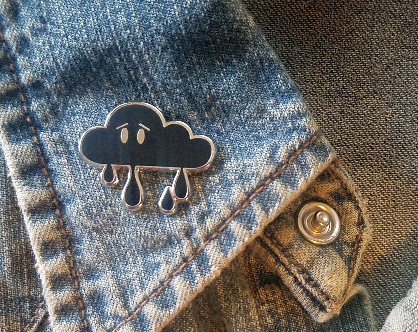 Inky the Cloud Enamel Pin - Etsy