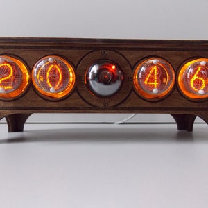 Nixie Tubes Clock 4-IN4 DECATRON OG4 Russian Wooden Home Decor ...