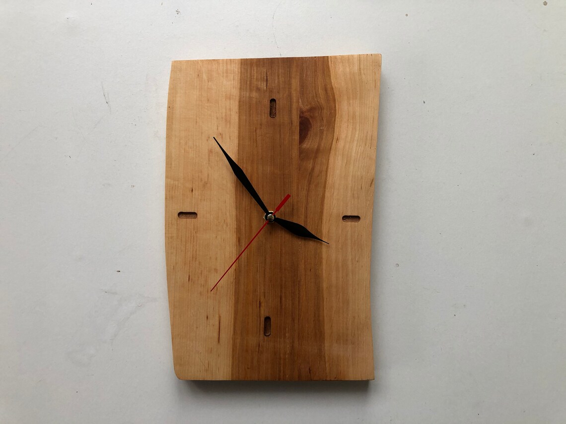 Wooden Wall Clock Decorative Nature Solid Wood Walnut/cherry/oak/alder ...