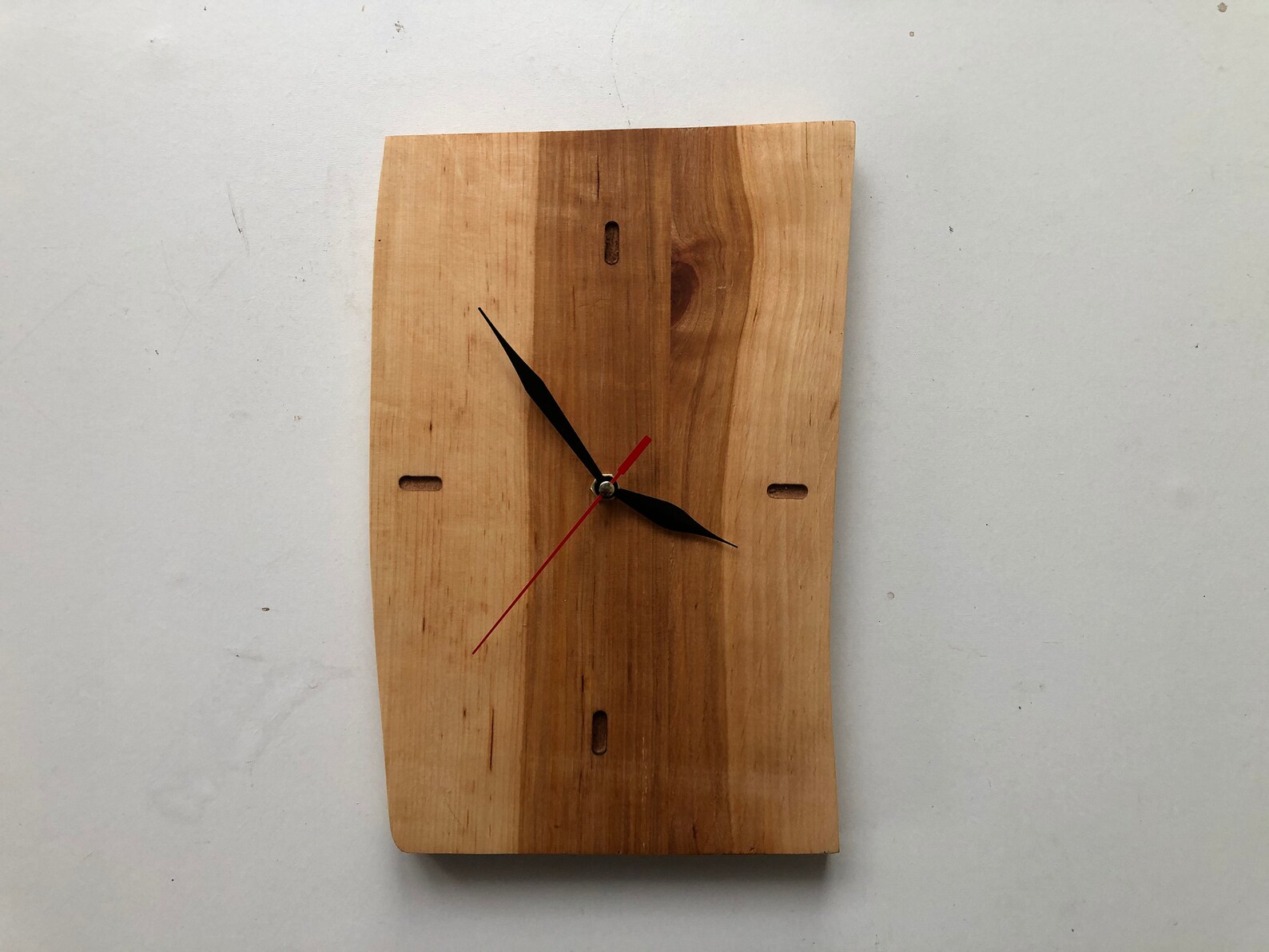 Wooden Wall Clock Decorative Nature Solid Wood Walnut/cherry/oak/alder ...