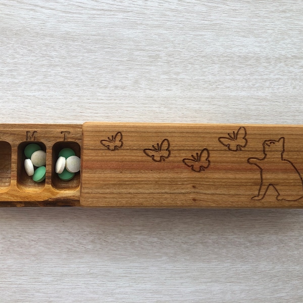 Cat Pill Box - Etsy