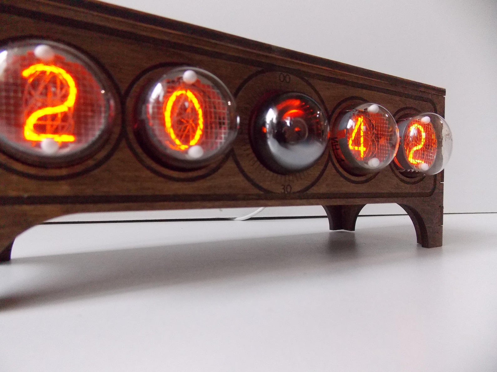 Nixie Tubes Clock 4-IN4 DECATRON OG4 Russian Wooden Home Decor - Etsy
