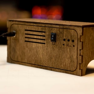 Nixie Tubes Clock IN12 Wooden Home Decor Dieselpunk Table Christmas ...